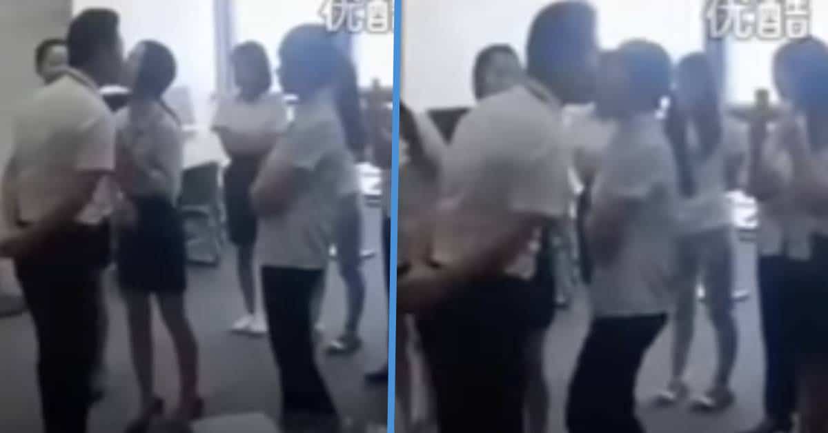Boss Forces All Female Staff to Kiss Him Every Morning as a Company ...