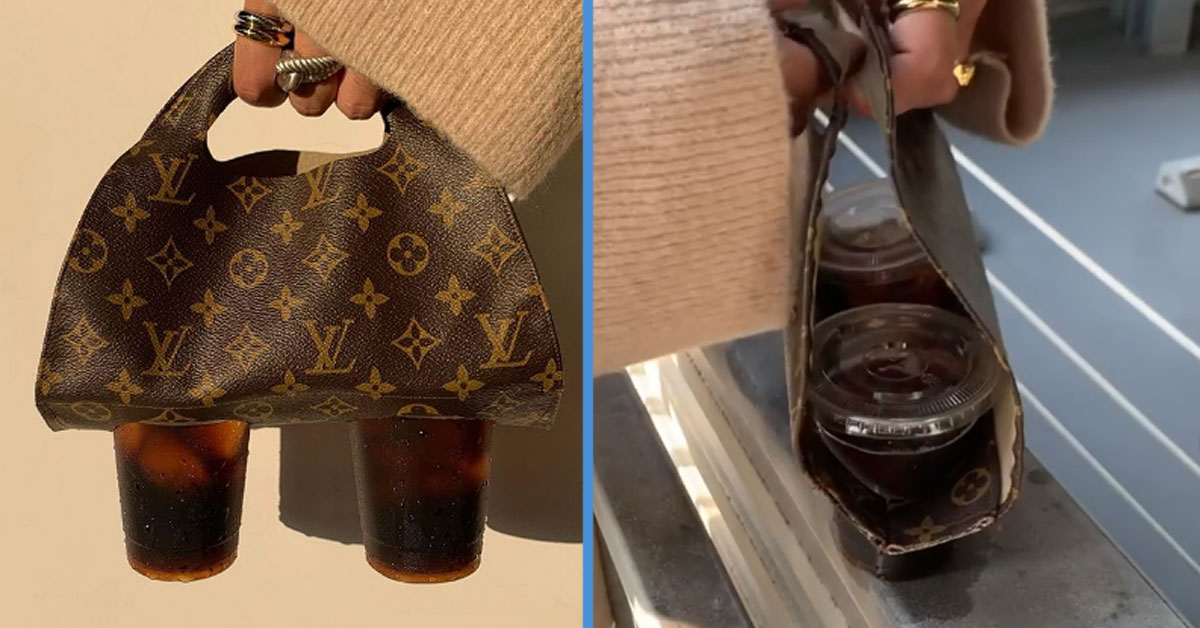 Someone Customised a Louis Vuitton Bag That Can Carry Two Cups of ...