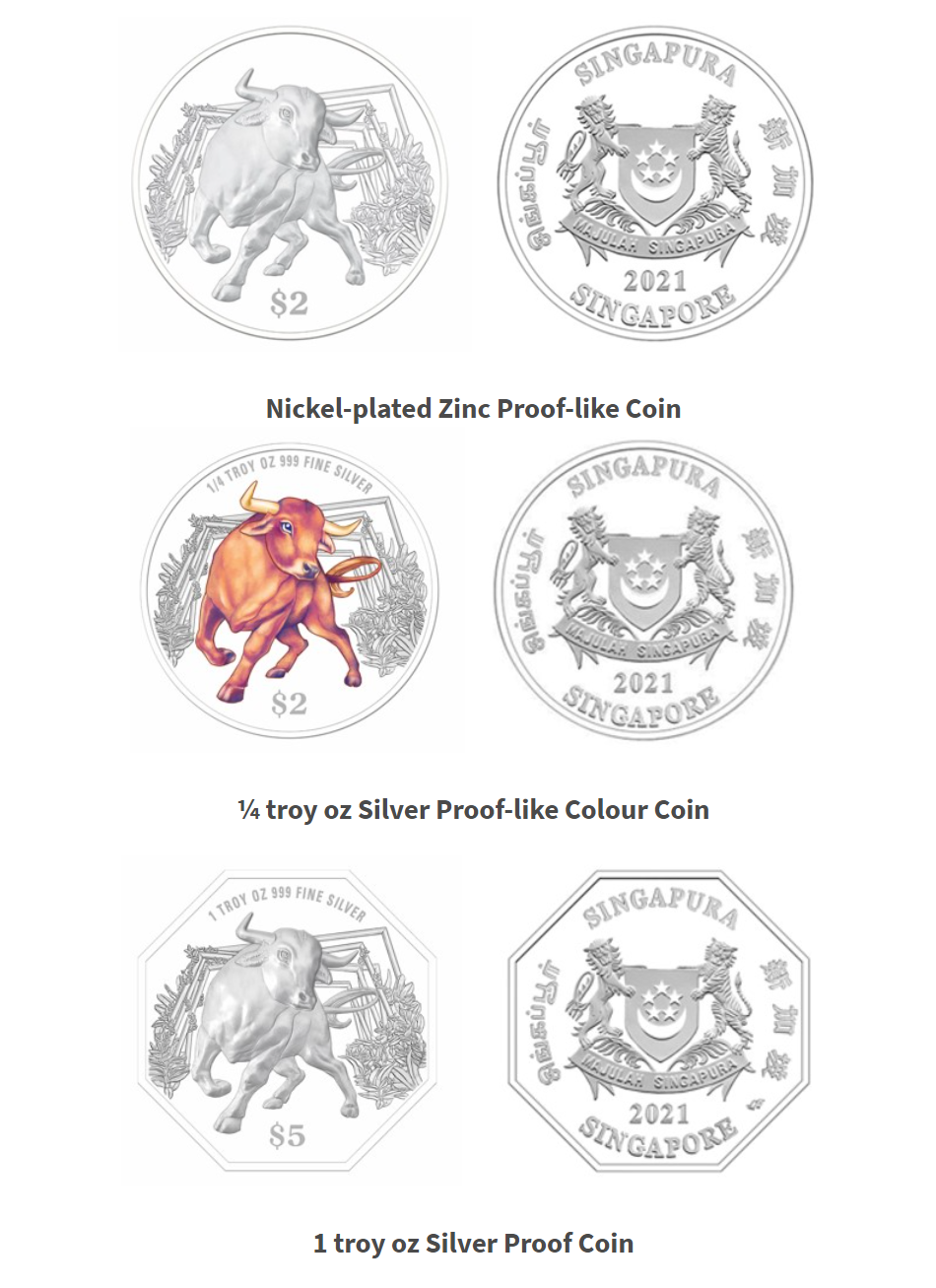 MAS Releases 2021 Year of the Ox Limited Edition Coins With Its ...