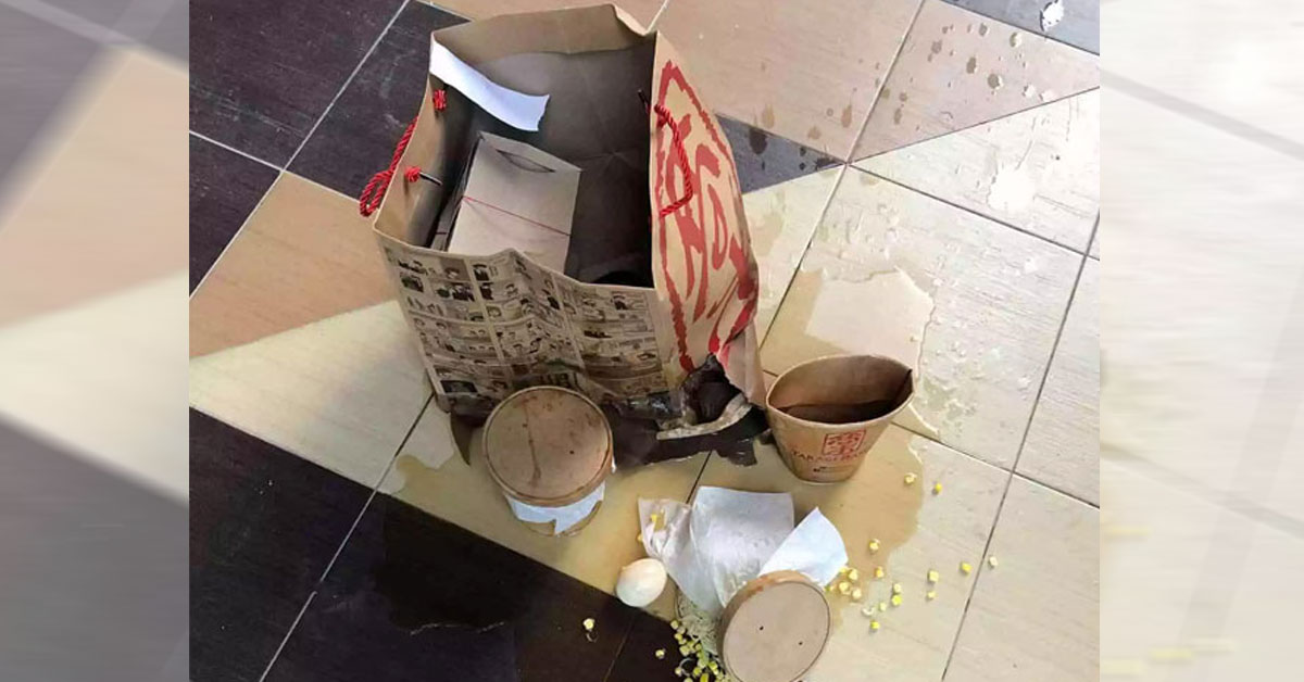 Customer Tipped Food Delivery Rider $5 Even When The Food Has Spilled ...