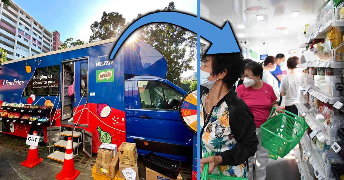 NTUC FairPrice Has A Lorry With Air-Con for People to Shop Like They’re ...