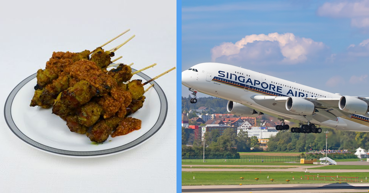 SIA Selling Their Signature Chicken Satay Online at About $2 Per Piece ...