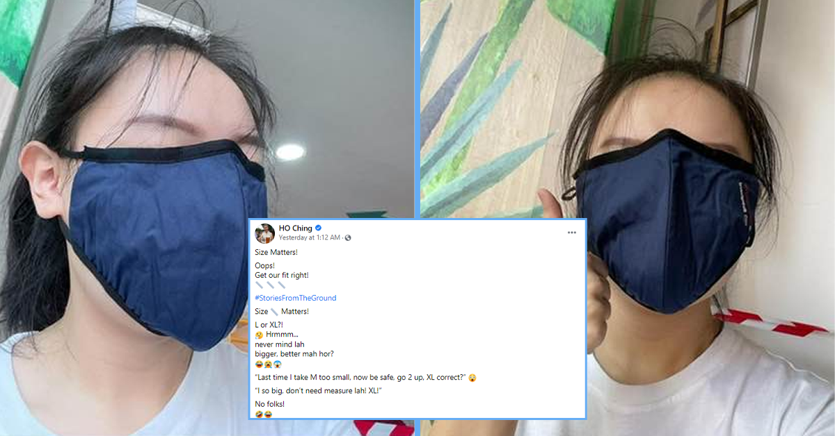 Ho Ching Shared Tips on How to Pick Correct New Mask Size So It Won’t ...