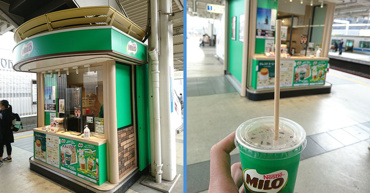 Milo Kiosk Opens at Tokyo Train Station With Fruity Flavours, Bringing ...
