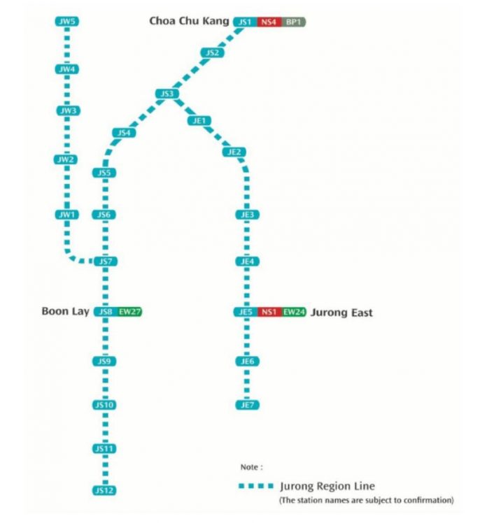 4 New MRT Stations on Jurong Region Line Will Begin Construction This ...