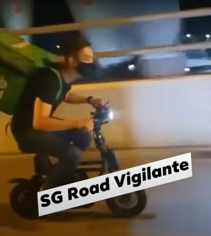 PMD Rider Travelling Over 70kmh Stared at Motorcyclist Before Zooming ...