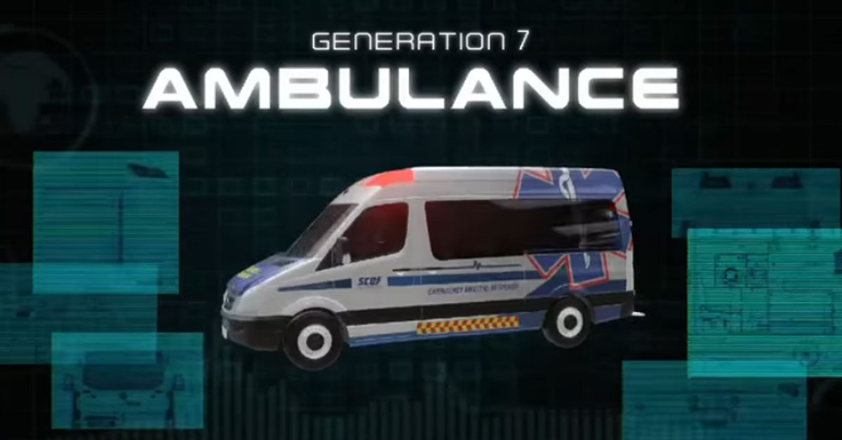 SCDF's New Ambulance Can Self-Decontaminate & Automatically Load Or ...