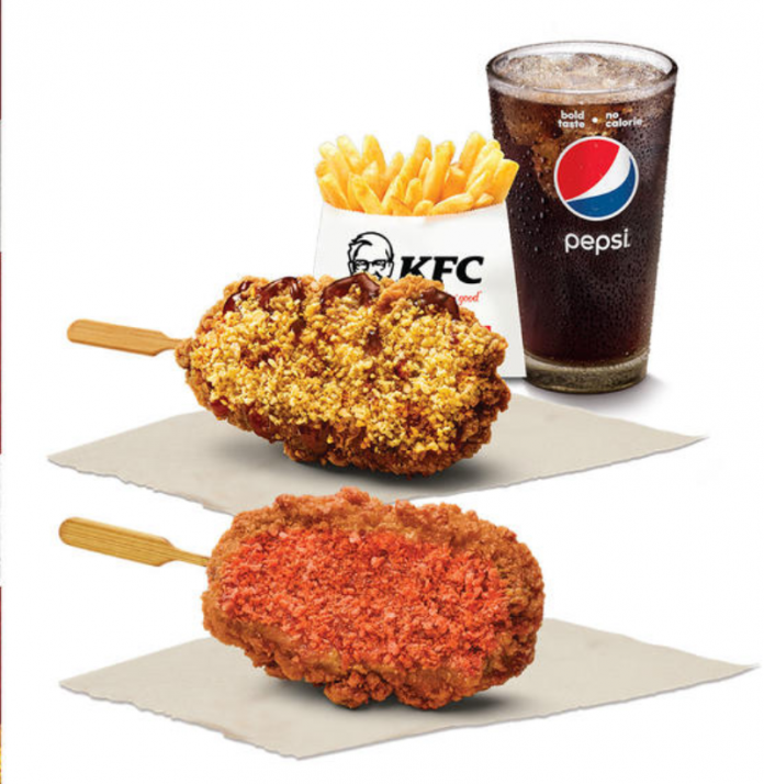 KFC Launching Fried Chicken "Popsicles" With Mala & BBQ Cheese Flavours ...