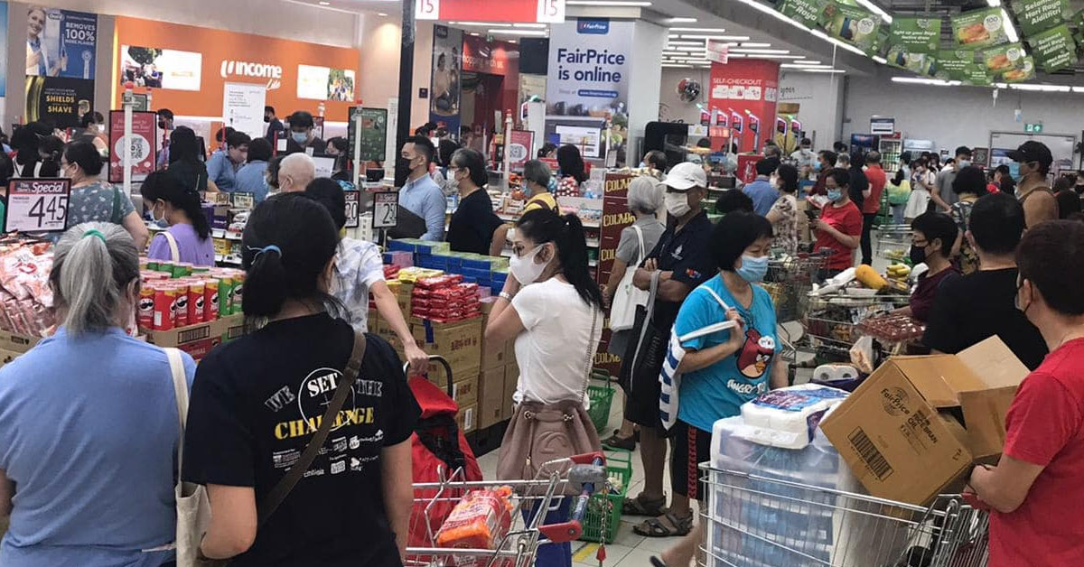 People in S’pore Hoarding Daily Essentials from Supermarkets Again ...