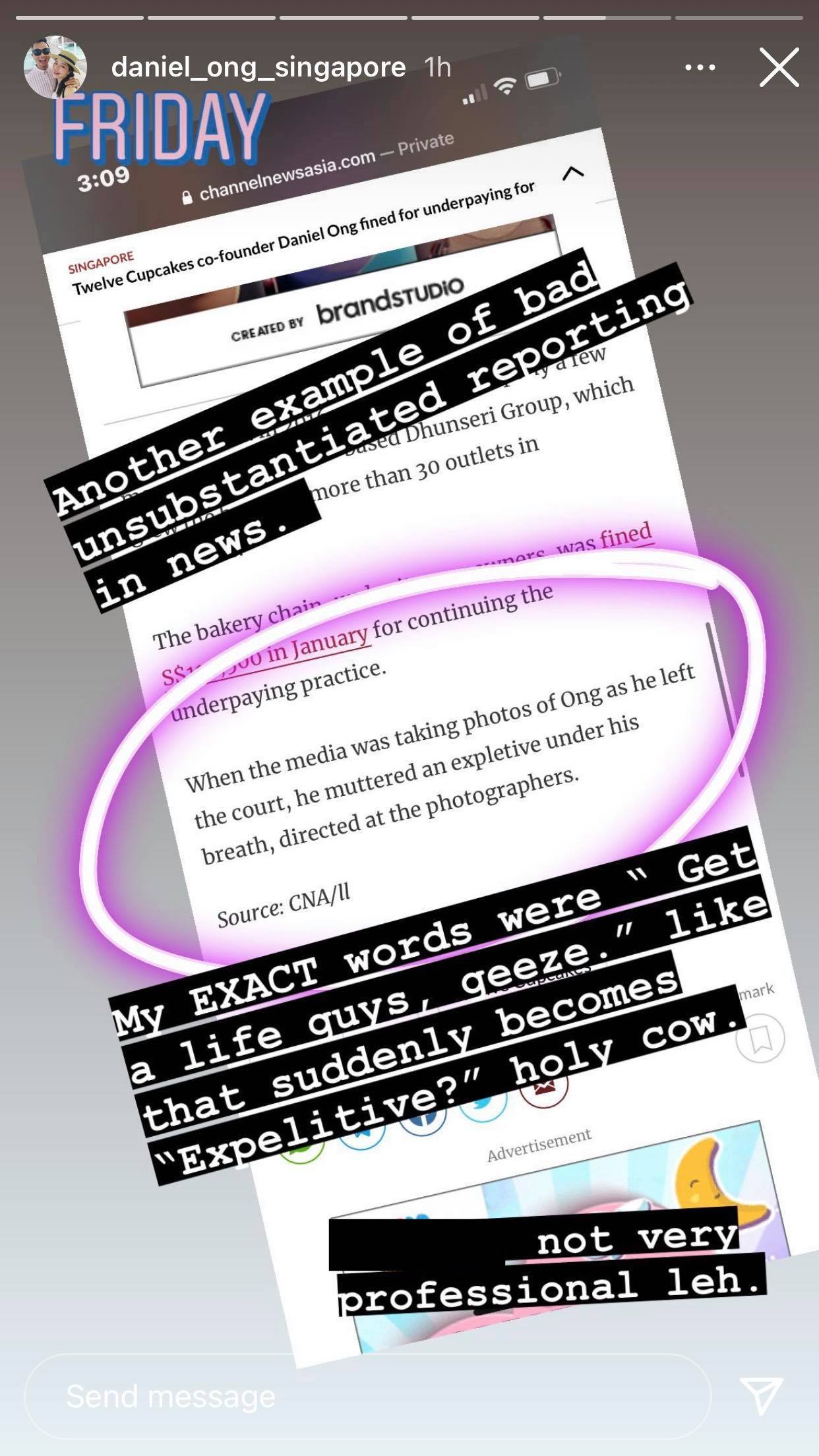 Daniel Ong Claims He Didn’t Say ‘F**k You All’ to Photographers After ...