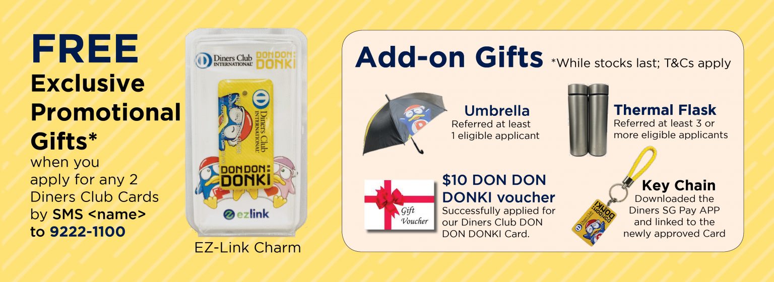 Diners Club Offering Free Don Don Donki Ez-Link Charm to Those Who ...
