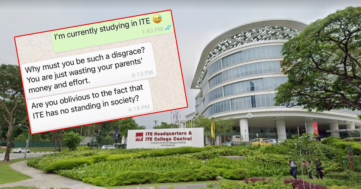 Tutor Looked Down on Ex-Student Who is in ITE But Student Replied ...