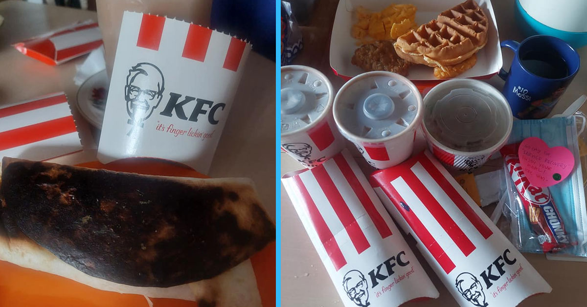 West Mall KFC Sent Free Meal with Extra Goodies After Customer Received ...