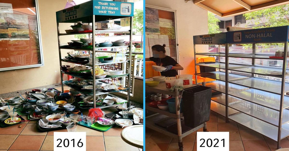 NEA Responds to Misleading Image of a Full Tray-Return Station - Goody Feed