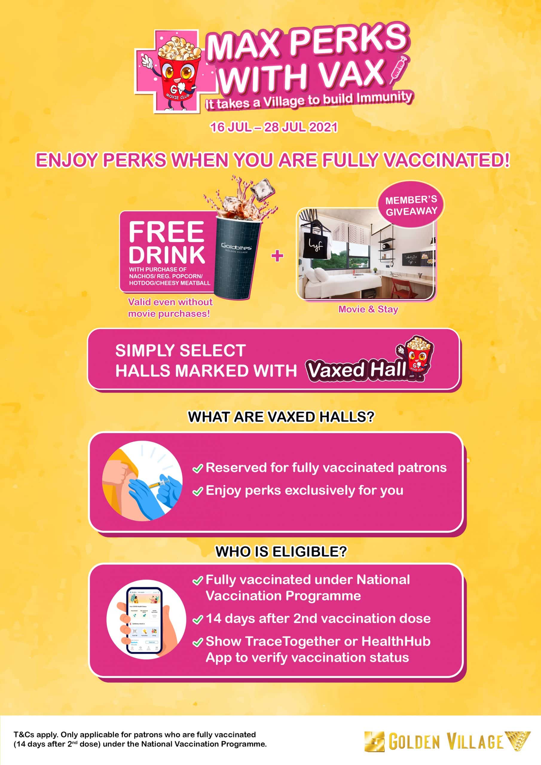 Golden Village Introduces 'Vaxed Halls' for People Who Are Fully ...