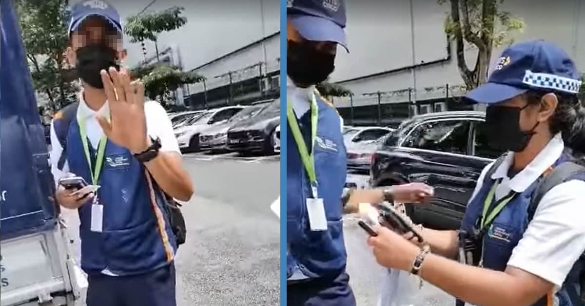 Man Wants To See Certis Officers' Badge After He Was Caught Smoking at ...