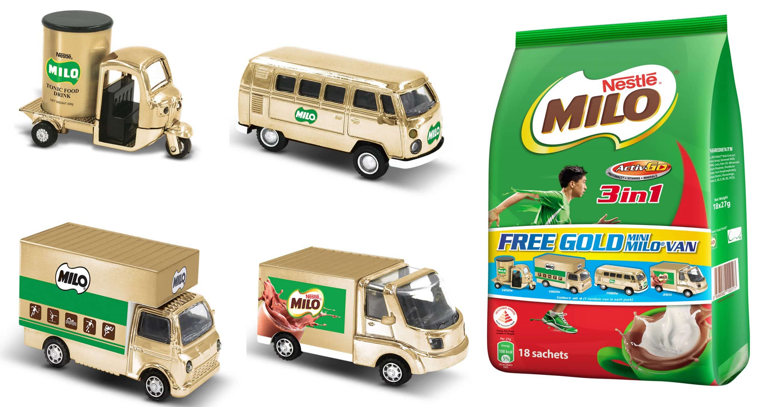 MILO S'pore Releasing Gold Collectible MILO Vans Following Last Year's ...