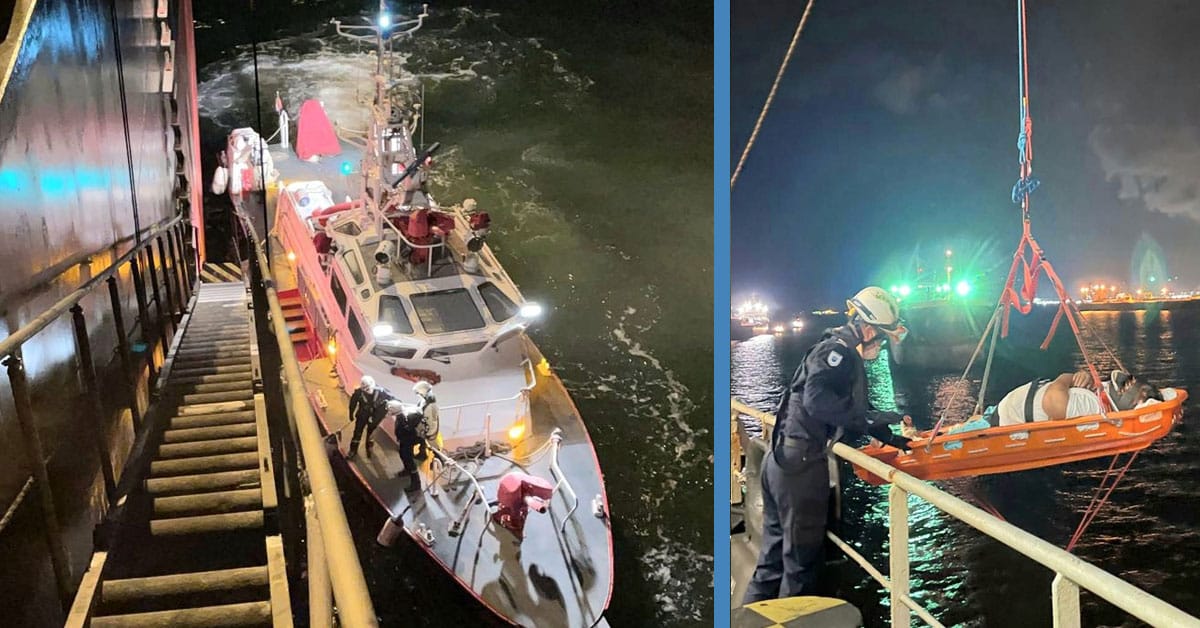 SCDF Rescue Crew Member Who Fell Off a Ladder on a S'pore Vessel ...