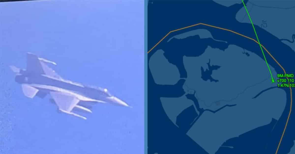 RSAF Scrambled F-16 Fighter Jets After RMP Allegedly Flew Over Pulau ...
