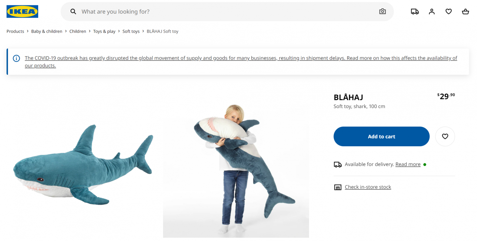 IKEA Having Cute Little Sharks With Red Bean Filling Until 31 Dec 2021 ...