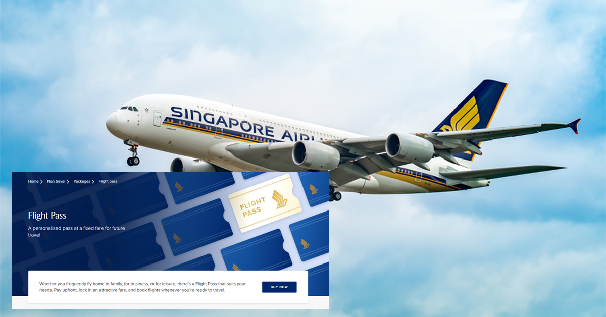 SIA Selling ‘Package Air Tickets’ That Works Like Spa Packages - Goody Feed