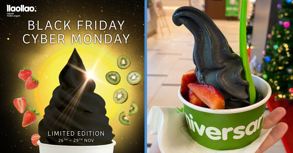 Llaollao Having Black Charcoal Froyo in all Outlets from Now Till 29 ...