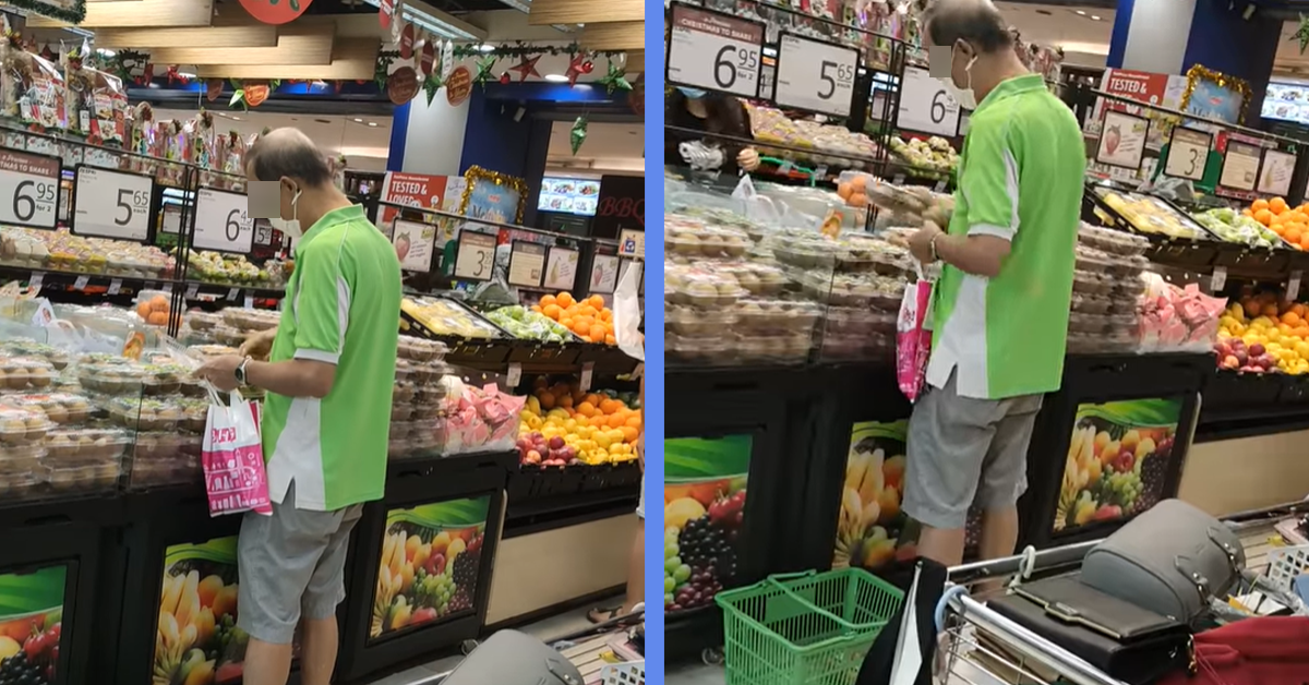 Man Caught in NTUC FairPrice Opening Boxes of Kiwi to Press ...