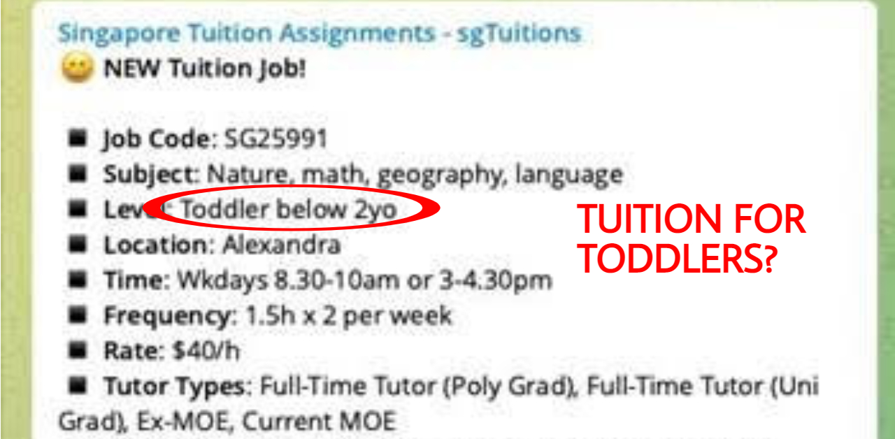 S’pore Parent Looks for Tutor to Teach 2YO Toddler Maths, Geography ...