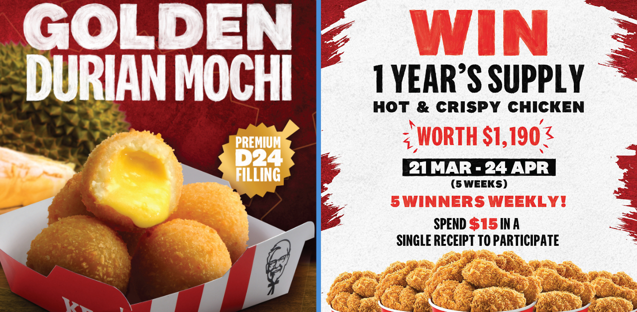 KFC’s Durian Mochi That’s Made With D24 is Back - Goody Feed