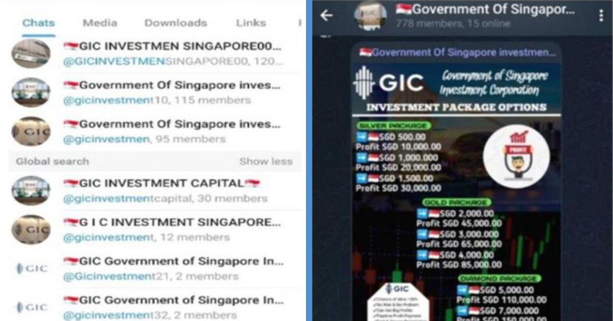 SPF Warns of Fake Investment Scams from Scammers Impersonating as GIC ...