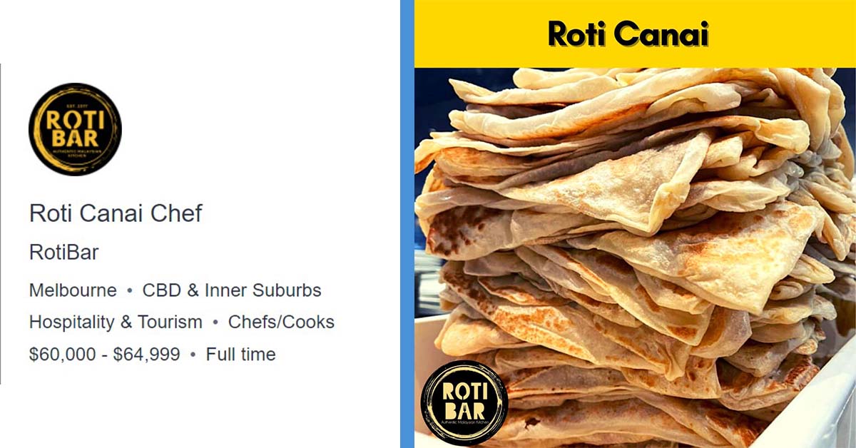 Prata Restaurant in Australia Paying $5,500 Per Month for Experienced ...