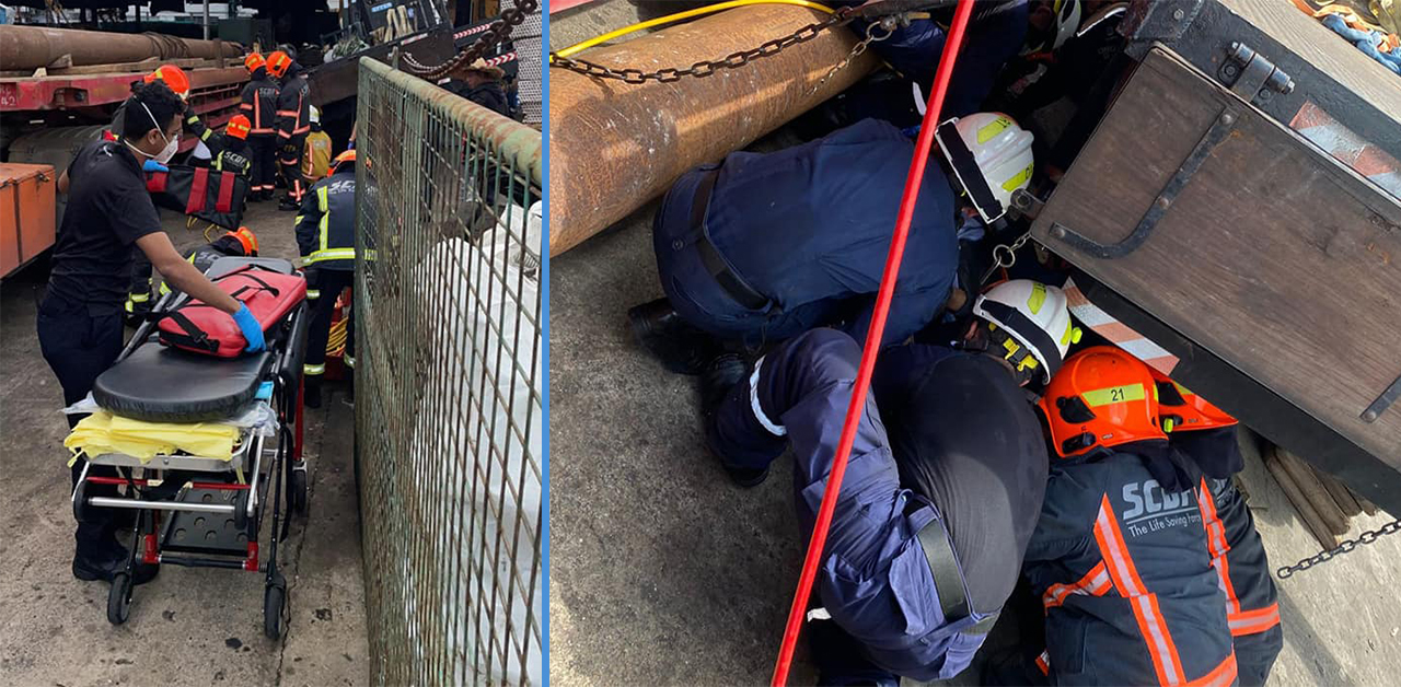 49YO Died After Being Trapped Under Pipe Between Lorry & Trailer at ...