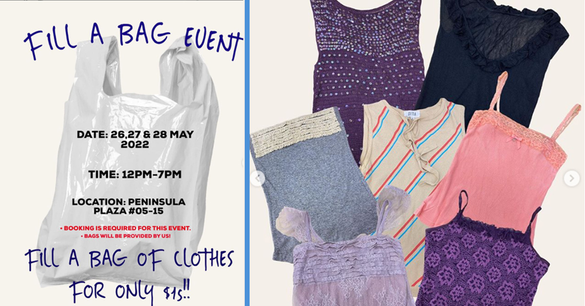 Pay $15 & You Can Fill Up a Bag Full of Clothes in a Peninsula Plaza ...