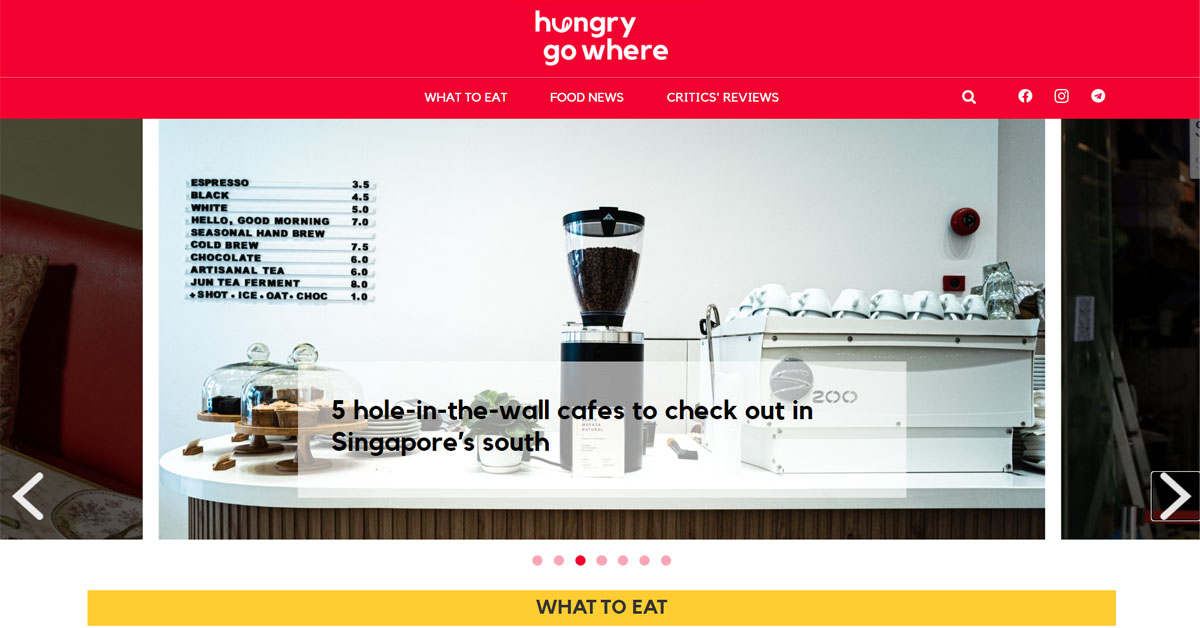 HungryGoWhere is Back After Grab Bought It from Singtel - Goody Feed