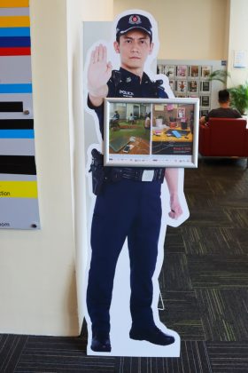 Friends Printed Police Standee of Birthday Boy & Displayed It in NEX ...