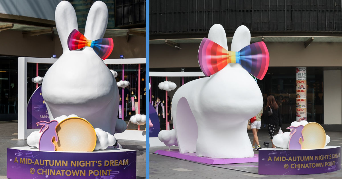 Chinatown Point Responds to Faceless Bunny Décor That Looks Incomplete ...