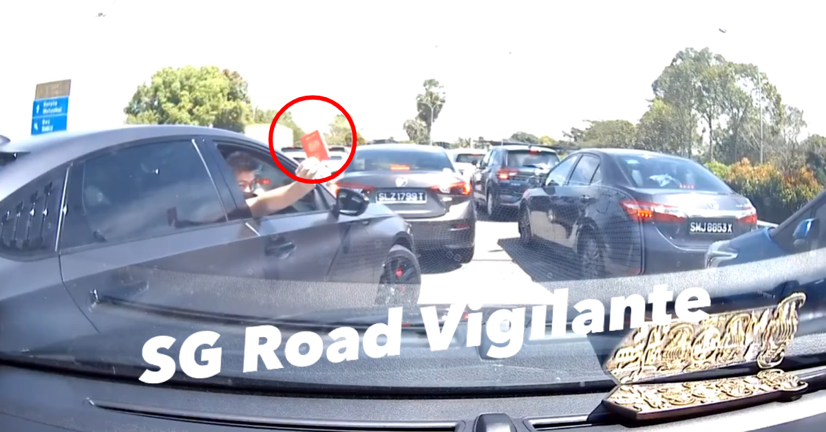 Man at Tuas 2nd Link Shows Passport & Threatens Car for Not Giving Way ...