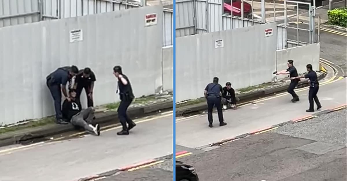 Viral Video of Cops Pointing Taser at Man Was Carrying Weapons in His ...