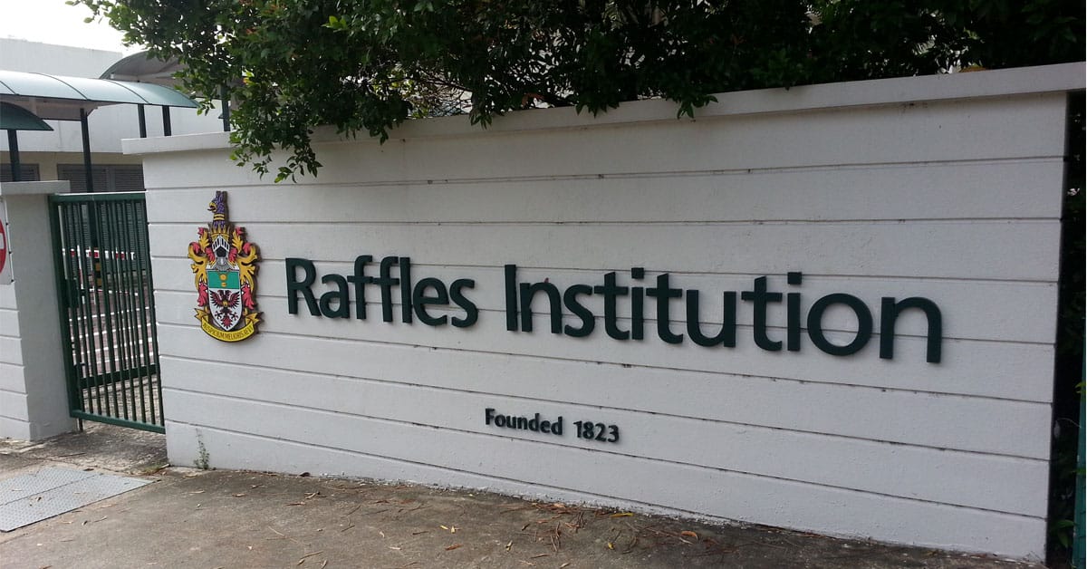 JC Students in Raffles Institution Has Been Having 4-Day Week Since ...