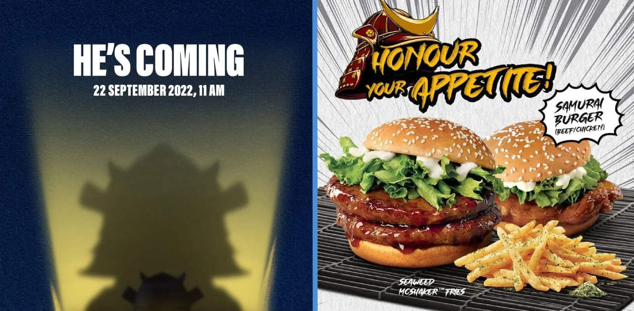 Popular Samurai Burger & Seaweed Shaker Fries Are Back in McDonald’s ...
