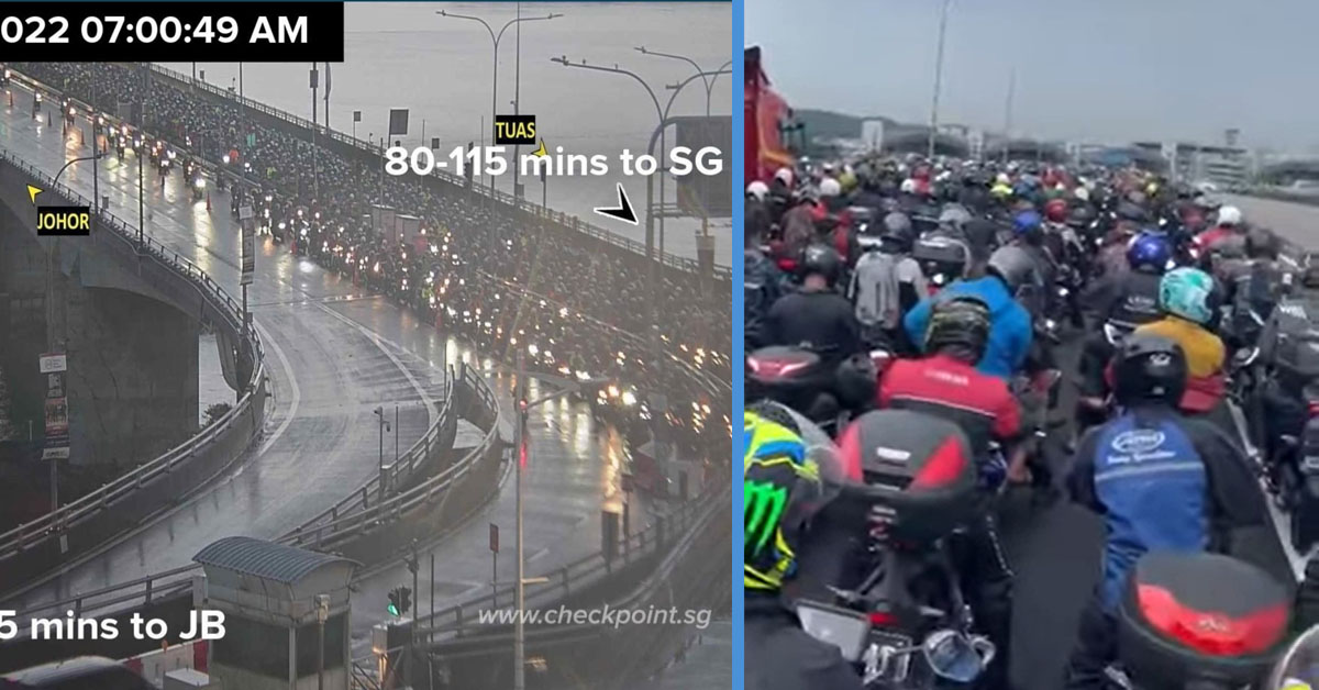 Massive Jam at Second Link Was so Bad on 17 Oct, It Looked Like a Scene ...