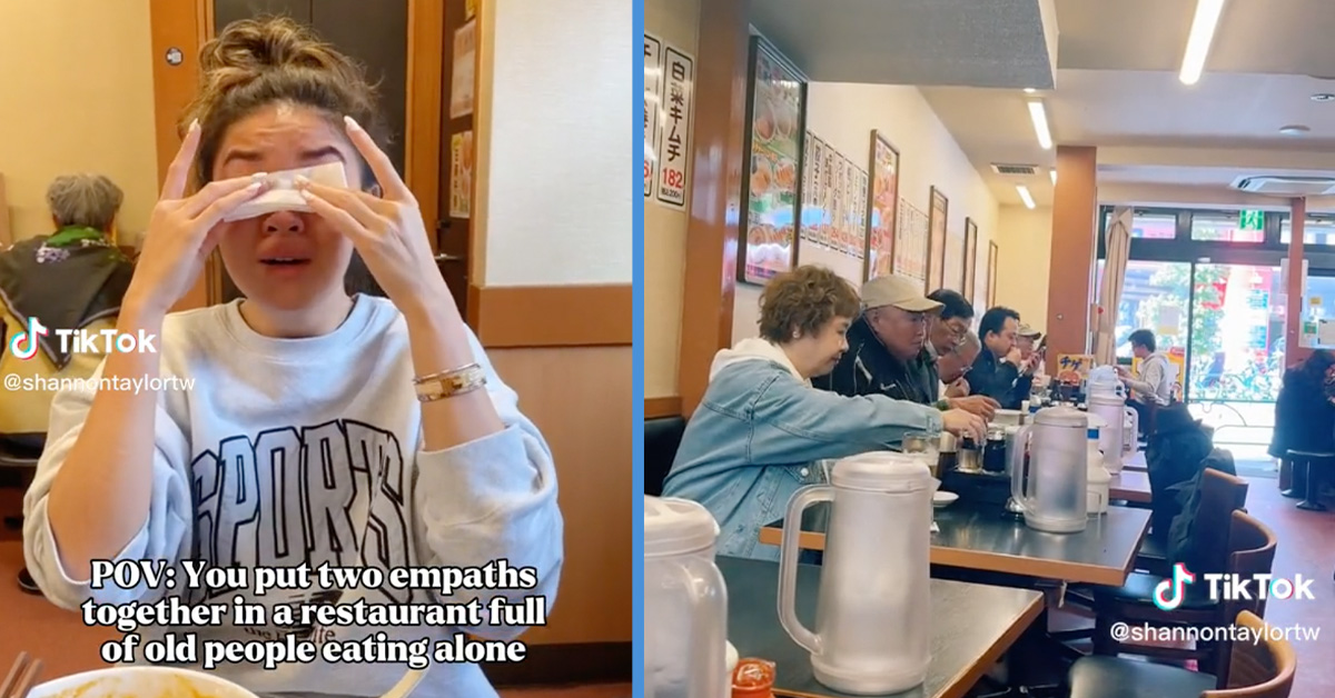 S’pore Influencer Cried While Seeing Old People Having Meals Alone ...