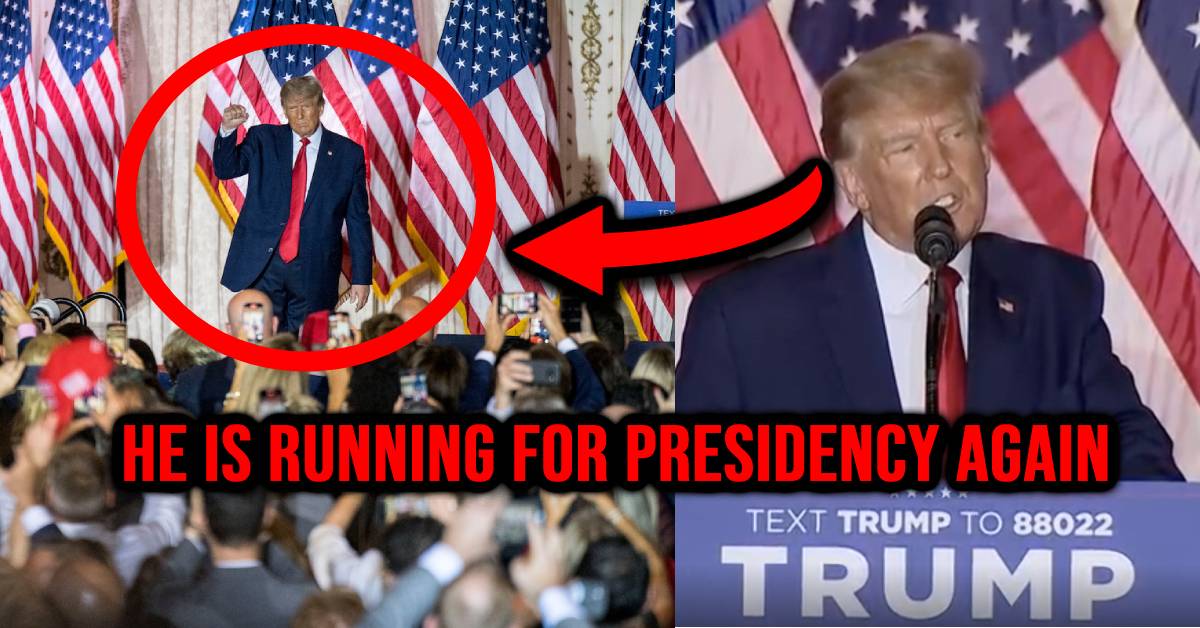 Donald Trump Officially Announces His Bid to Run for President in 2024 ...