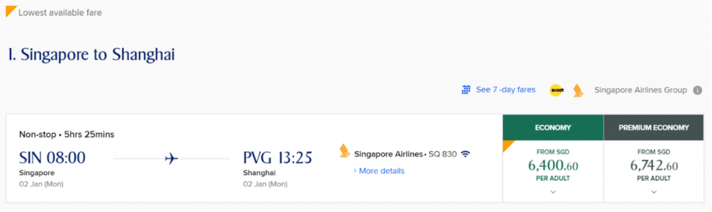 Flights to China So Expensive, Even One That’s Before 8 Jan Costs Over ...