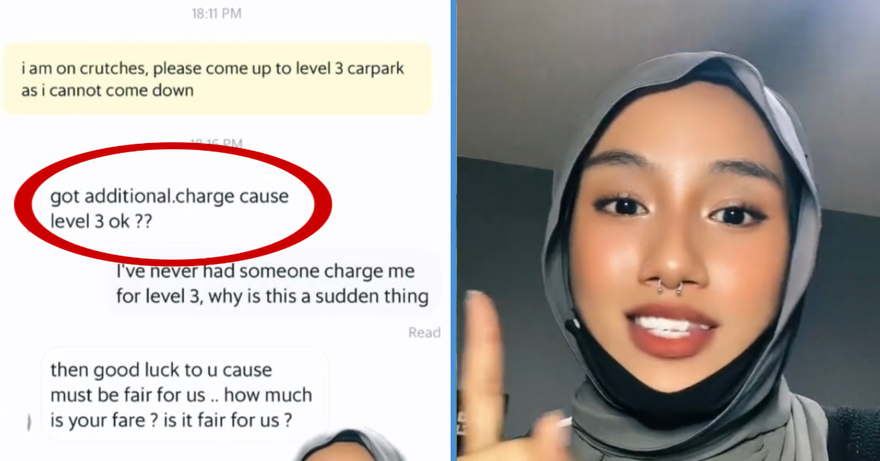 PHV Driver Wants Extra Fee After Woman on Crutches Asked Driver to Drive to 3rd Level - Goody Feed