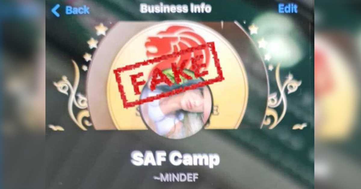 MINDEF Files Police Report After Fake Job Offers in SAF Camps - Goody Feed
