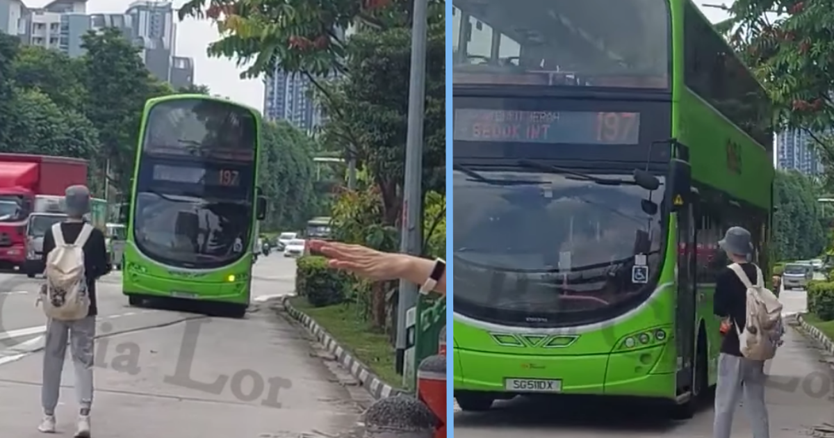 Angry S'pore Man Stood on Bus Lane & Blocked Bus Coz He Missed His Bus ...