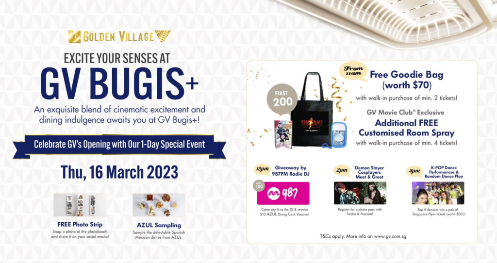 GV Bugis+ Officially Opens with Spanish & Mexican Food, $6 Movie ...