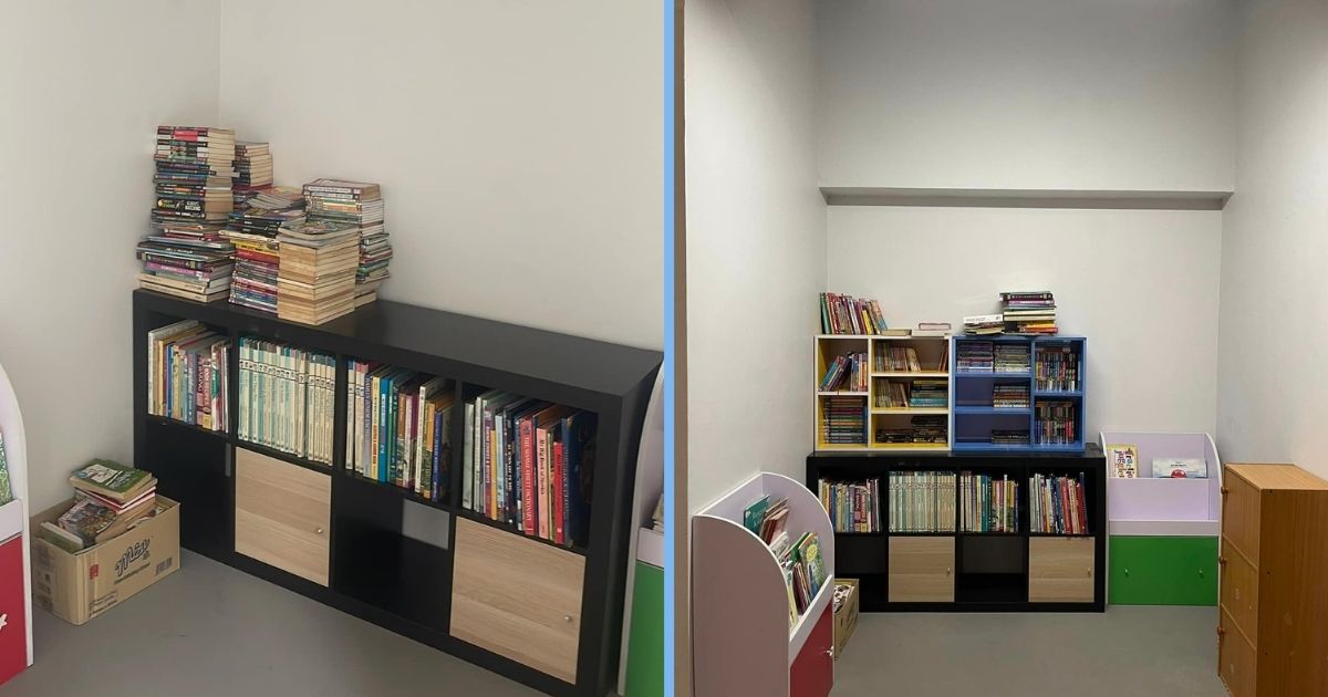 Boon Lay Resident Set Up Open Library at Void Deck But 2 Shelves Were ...