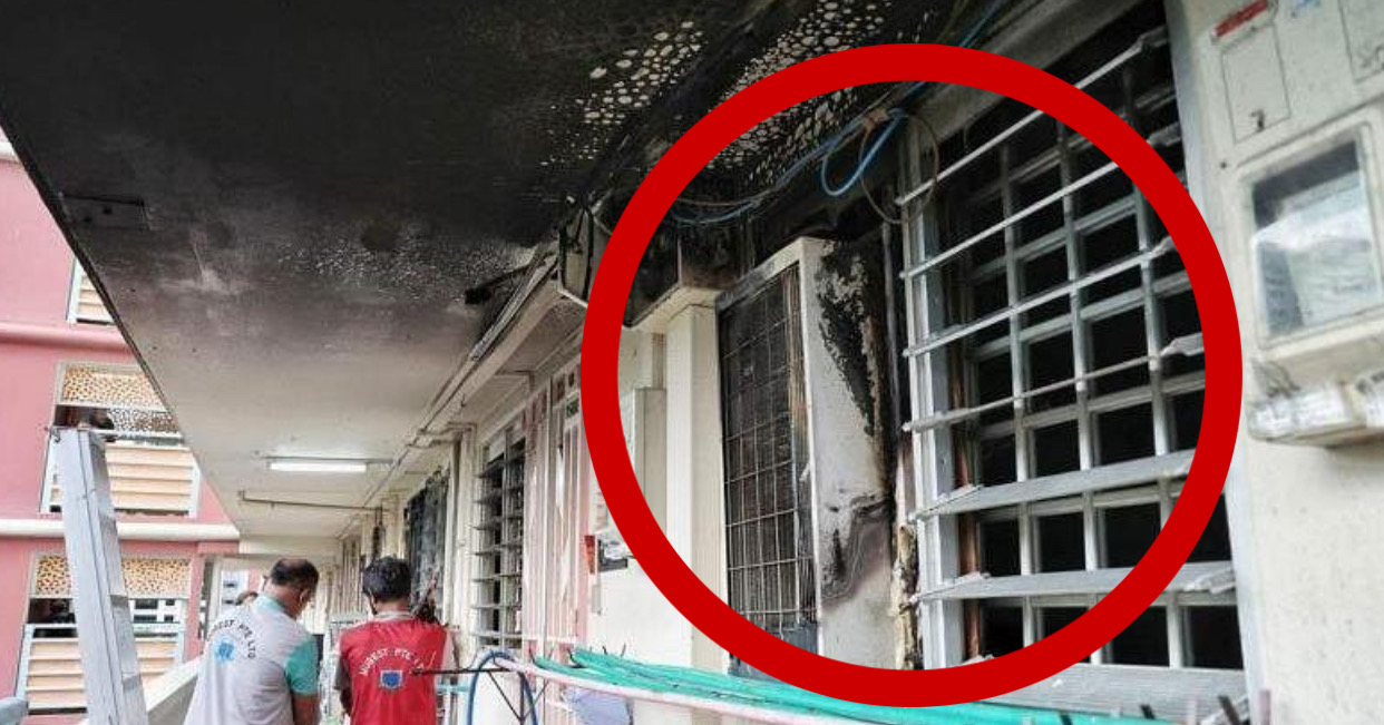 Old Second-Hand Air-Conditioner Suddenly Exploded & Burned Down HDB ...